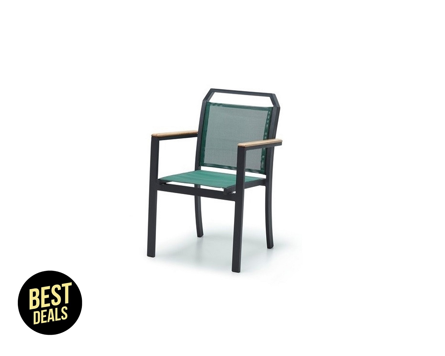 Scaun de gradina / terasa din aluminiu Magnesia Verde / Antracit ...